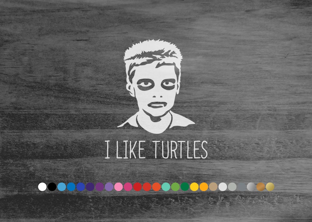 I Like Turtles Vinyl Decal Sticker for Car Truck Rv Camper Van Atv ...