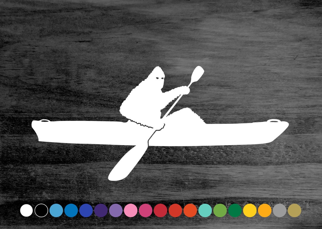 Bigfoot Sasquatch Kayak Vinyl Decal Sticker for Car Truck 4x4 - Etsy