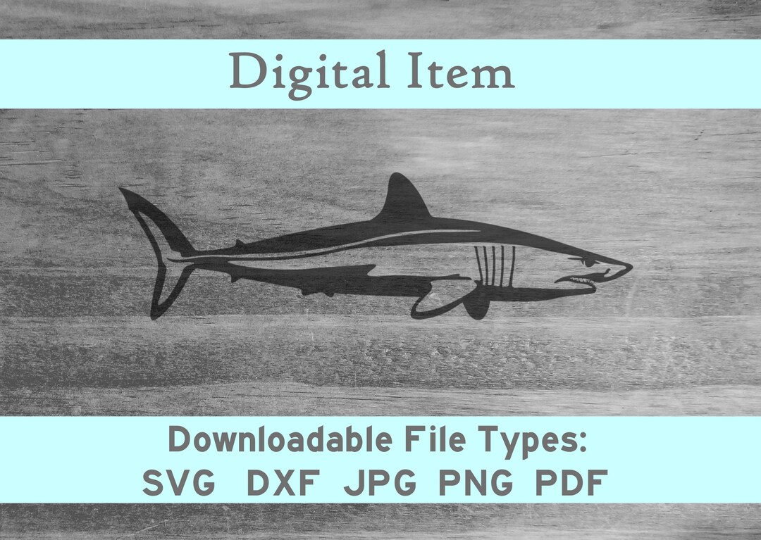 Mako Shark Svg Png Jpeg Dxf Pdf Digital File Download -NOT a Physical ...