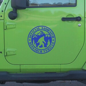 Sasquatch Research Vehicle Vinyl Decal Sticker for Car Truck Rv Camper ...