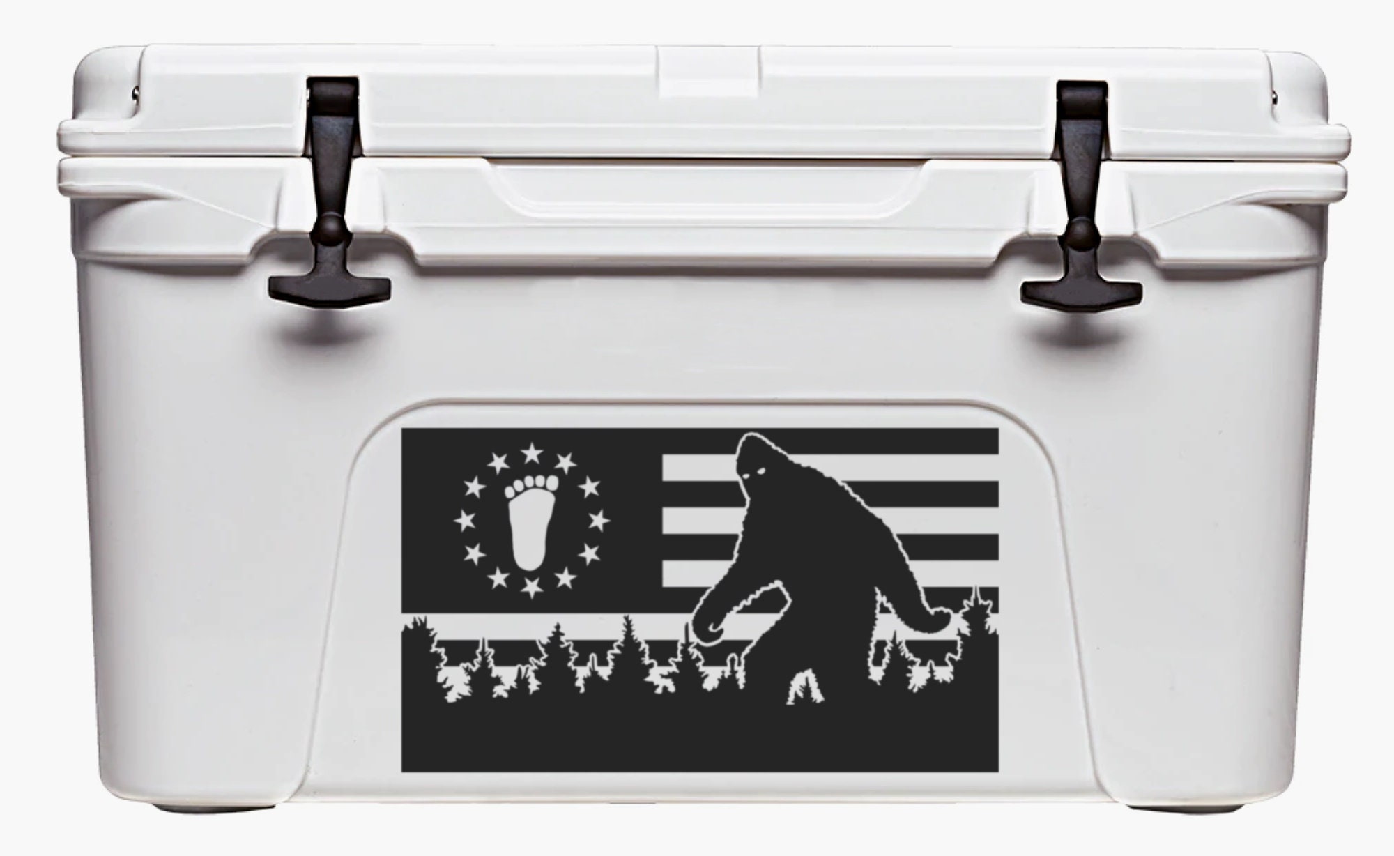 Bigfoot Sasquatch Flag Vinyl Decal Sticker for Car Truck Rv Camper Van ...
