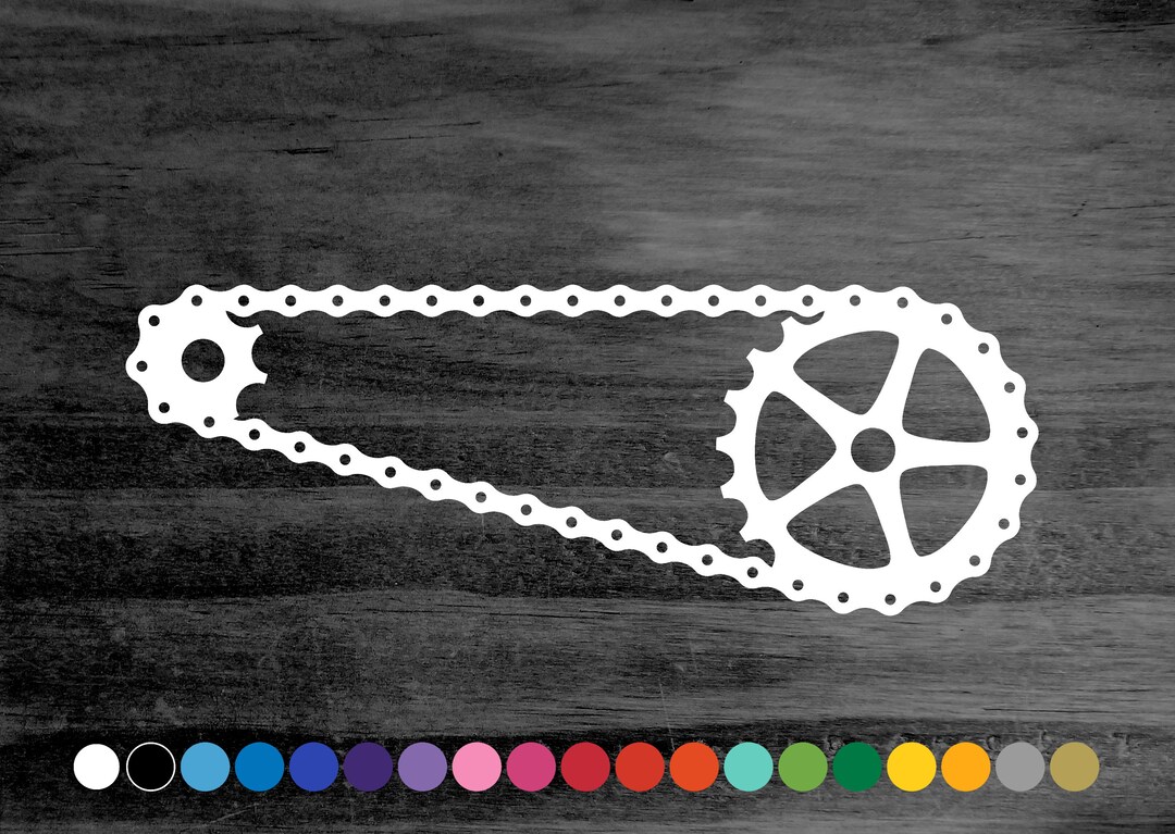Bike Chain Vinyl Decal Sticker for Car Truck Suv Van Window - Etsy