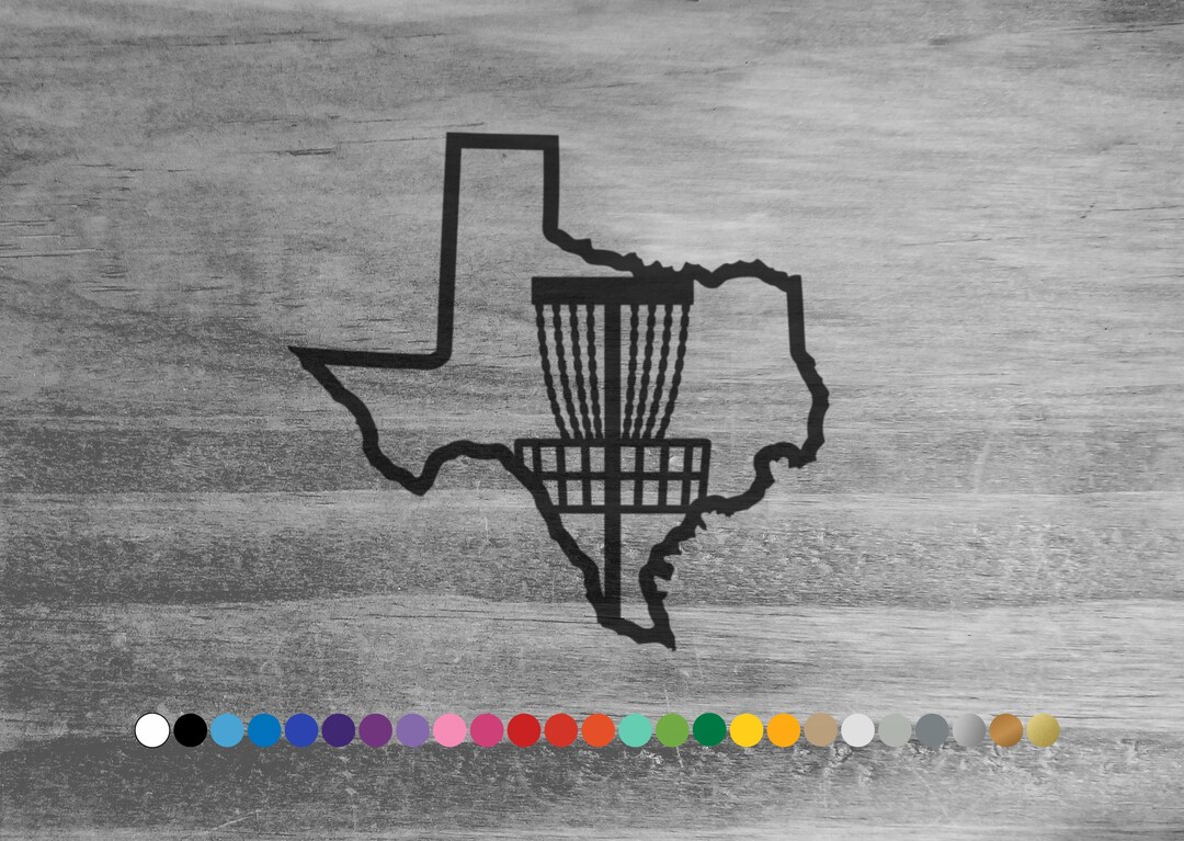 Texas Disc Golf Vinyl Decal Sticker for Car Truck Rv Camper Van Bus ...