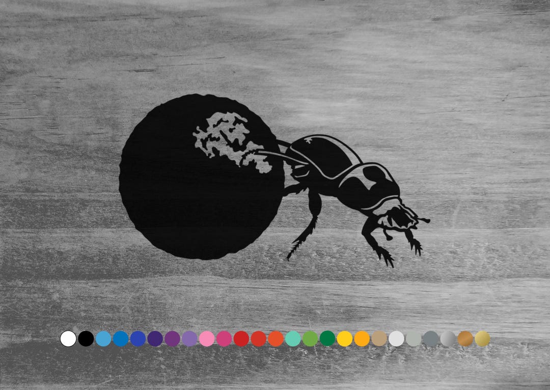 Dung Beetle Vinyl Decal Sticker for Car Truck Rv Camper Van Atv Window ...