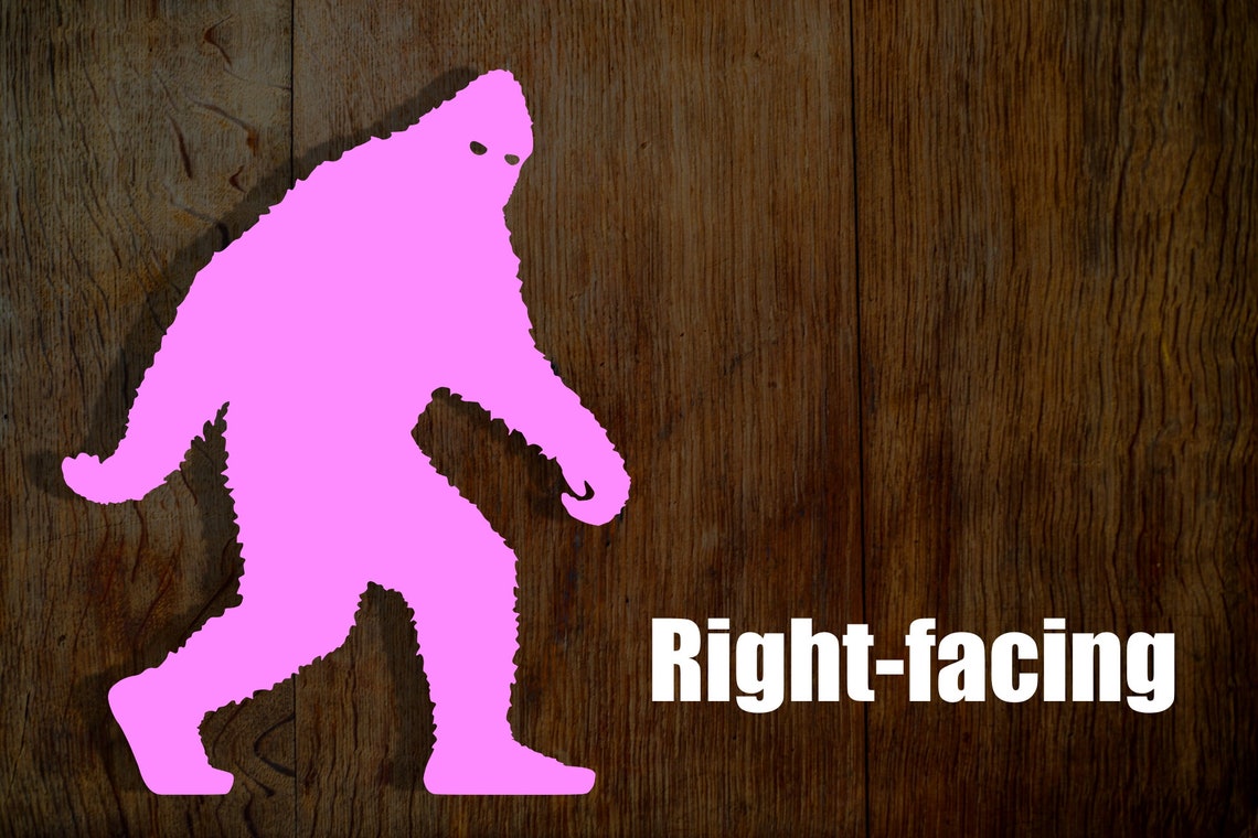 Bigfoot Sasquatch Vinyl Decal Sticker for Car Truck Van Suv - Etsy