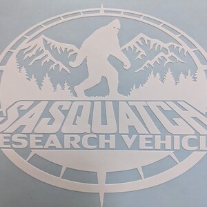 Large Sasquatch Research Vehicle Decal Sticker for Car Truck - Etsy