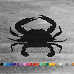 Blue Crab Vinyl Decal Sticker for Car Truck Rv Camper Van Atv Window ...