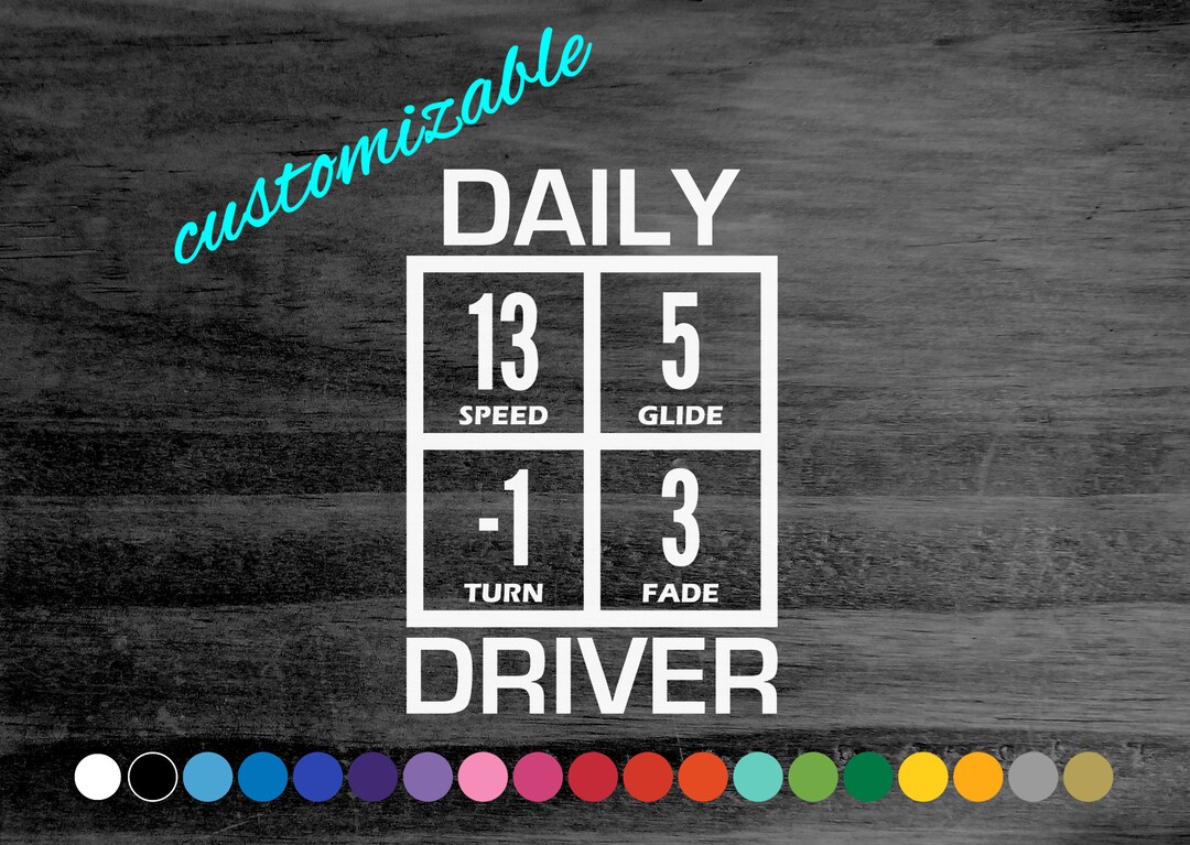 Disc Golf Vinyl Decal Sticker for Car Truck Rv Camper Van Bus Atv Utv ...