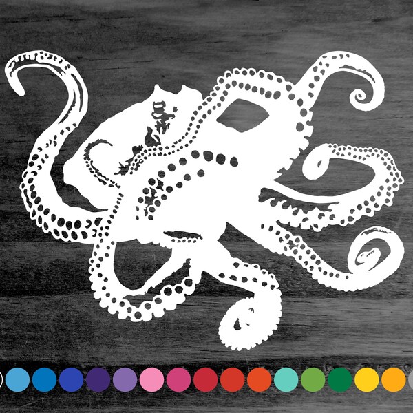 Octopus Wall Decal - Etsy