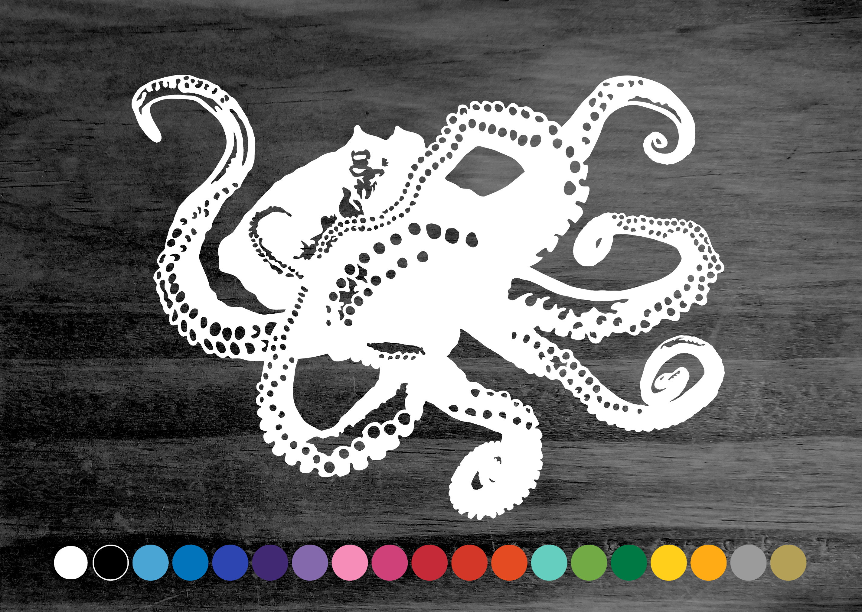 Octopus Vinyl Decal Sticker for Car Truck Van Rv Suv 4x4 | Etsy