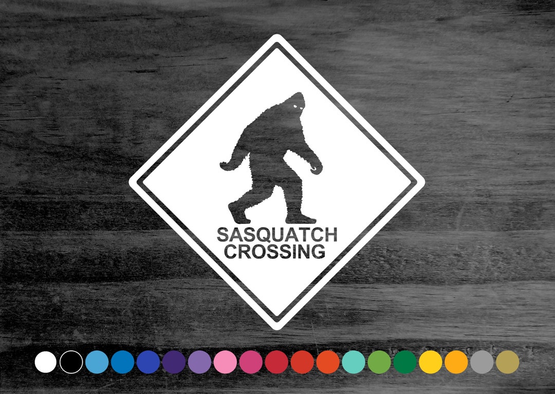 Sasquatch Crossing Bigfoot Vinyl Decal Sticker for Car Truck Rv Camper ...