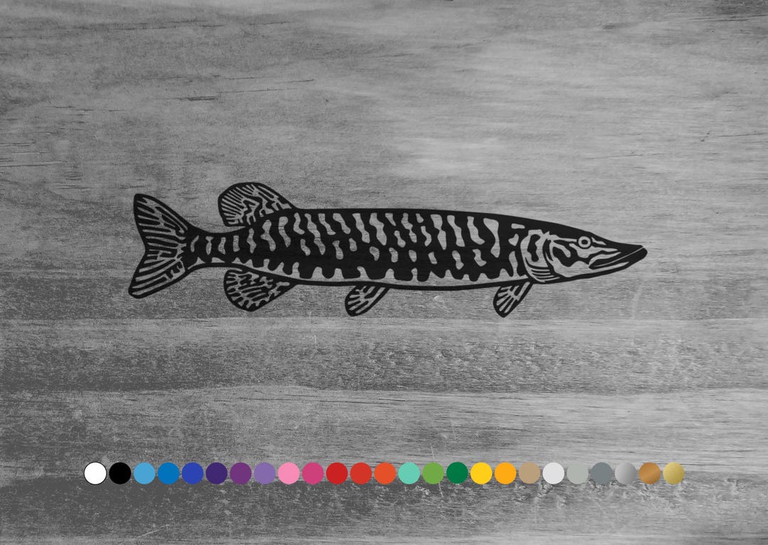 Northern Pike Vinyl Decal Sticker for Car Truck Rv Camper Van Atv ...
