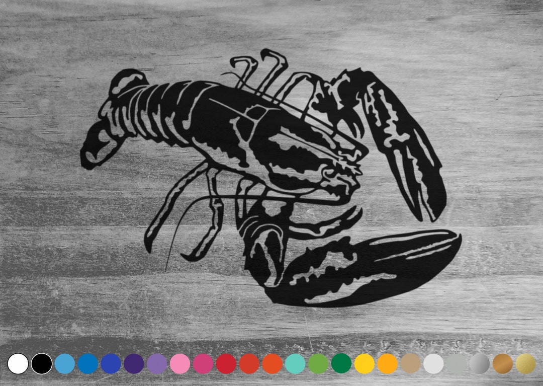Lobster Vinyl Decal Sticker for Car Truck Rv Camper Van Atv Window ...