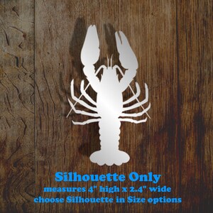 Crawfish Vinyl Decal Sticker for Car Truck Suv Rv Van 4x4 Atv Window ...