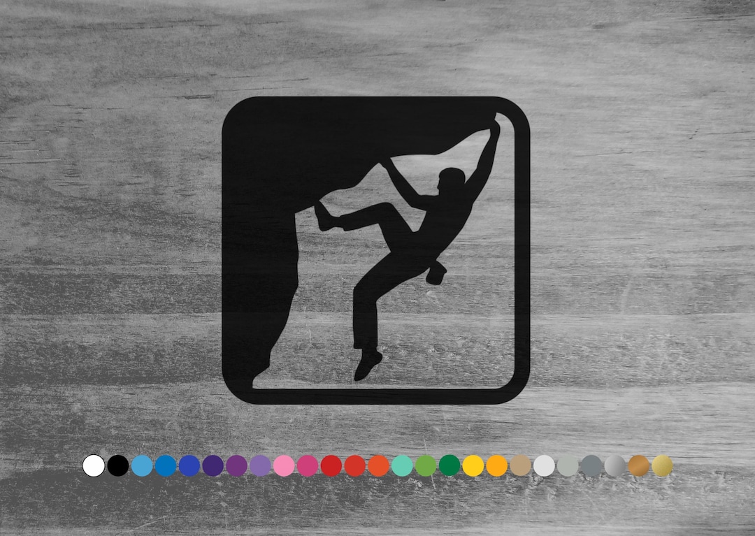 Rock Climbing Vinyl Decal Sticker for Car Truck Rv Camper Van Atv ...