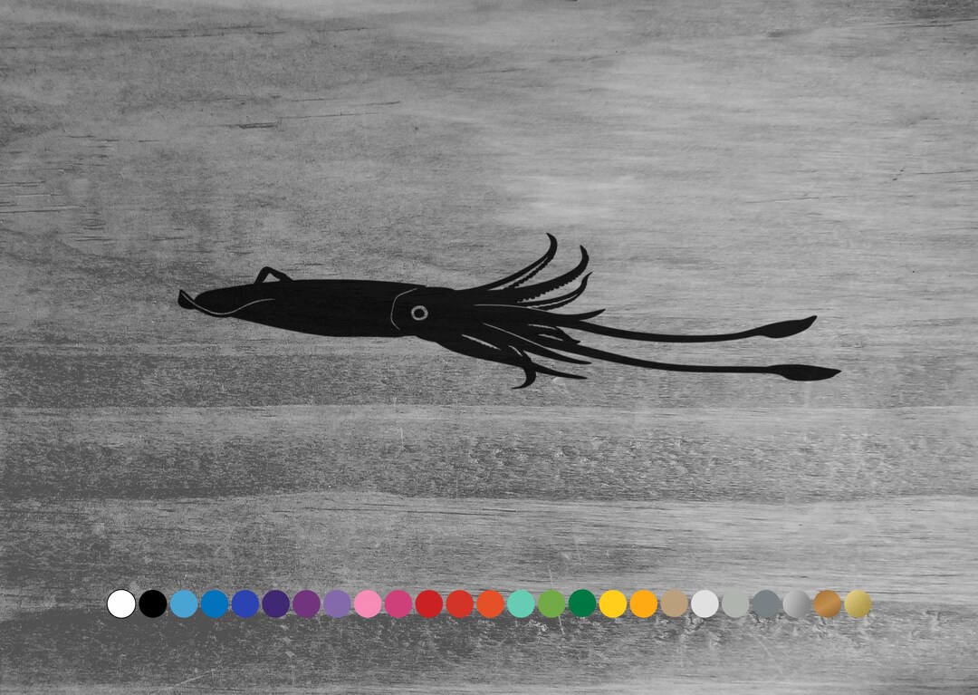 Giant Squid Vinyl Decal Sticker for Car Truck Rv Camper Van Atv Window ...