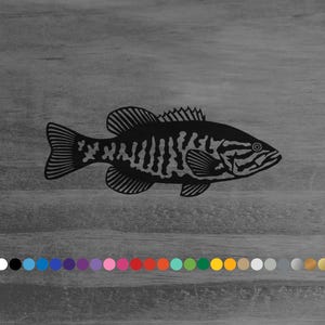 Smallmouth Bass Vinyl Decal Sticker for Car Truck Rv Camper Van Atv ...