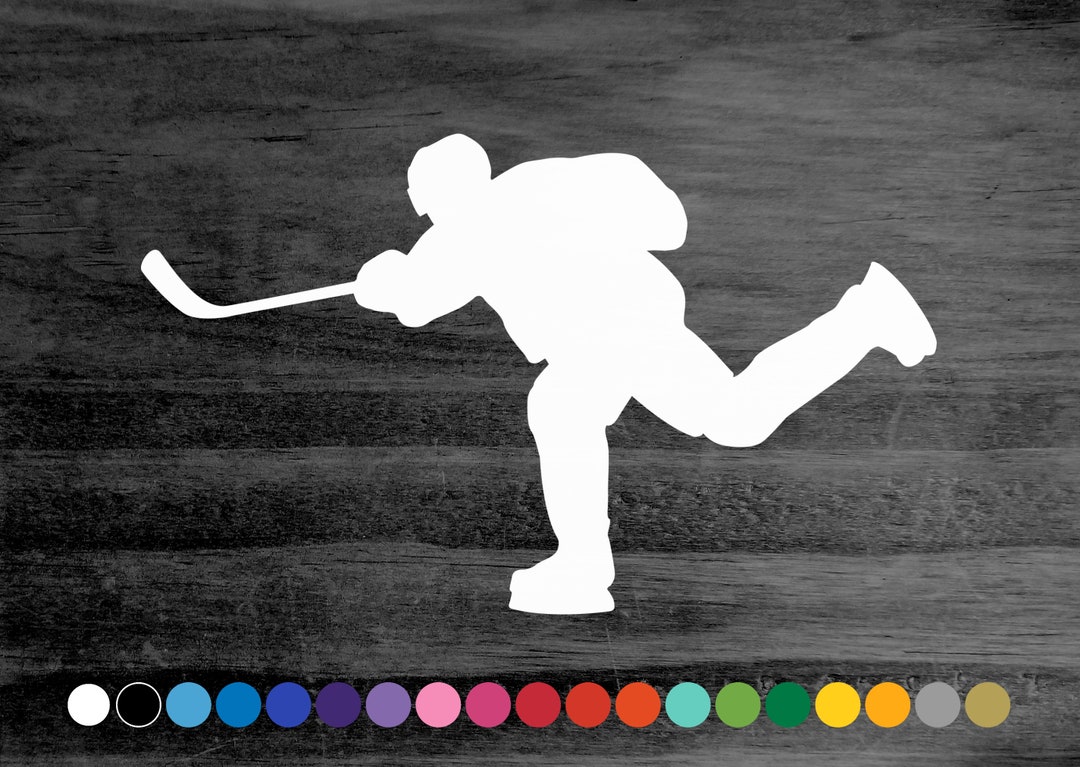 Ice Hockey Vinyl Decal Sticker for Car Truck Suv Rv Van Window Bumper ...