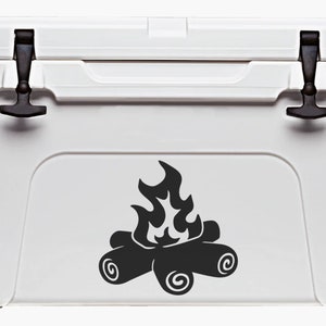Campfire Fire Pit Vinyl Decal Sticker for Car Truck Rv Camper Van Atv ...