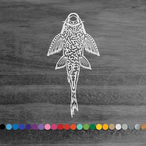 Pleco Vinyl Decal Sticker for Car Truck Rv Camper Van Atv Window Bumper ...