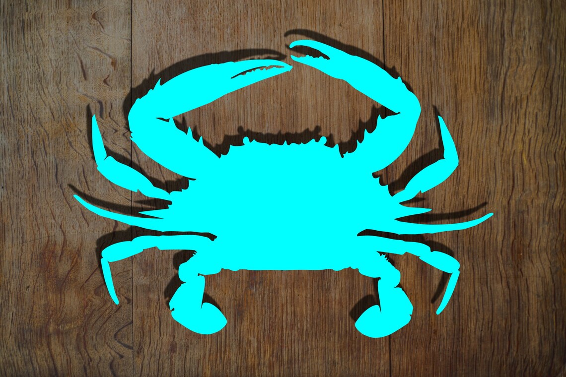 Blue Crab Vinyl Decal Sticker for Car Truck Suv Window Bumper - Etsy ...