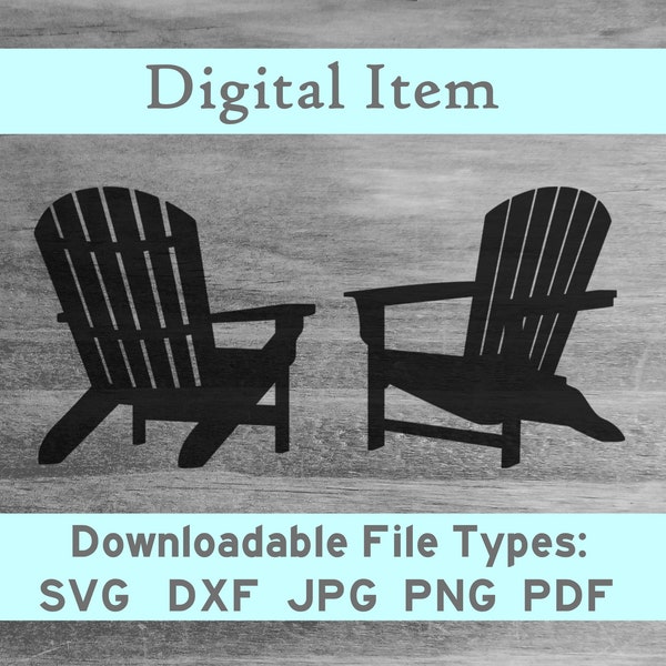 Adirondack Chair Dxf - Etsy