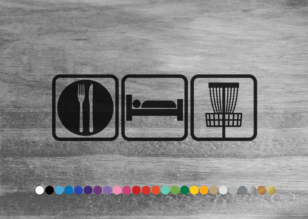 Disc Golf Vinyl Decal Sticker for Car Truck Rv Camper Van Atv Window ...