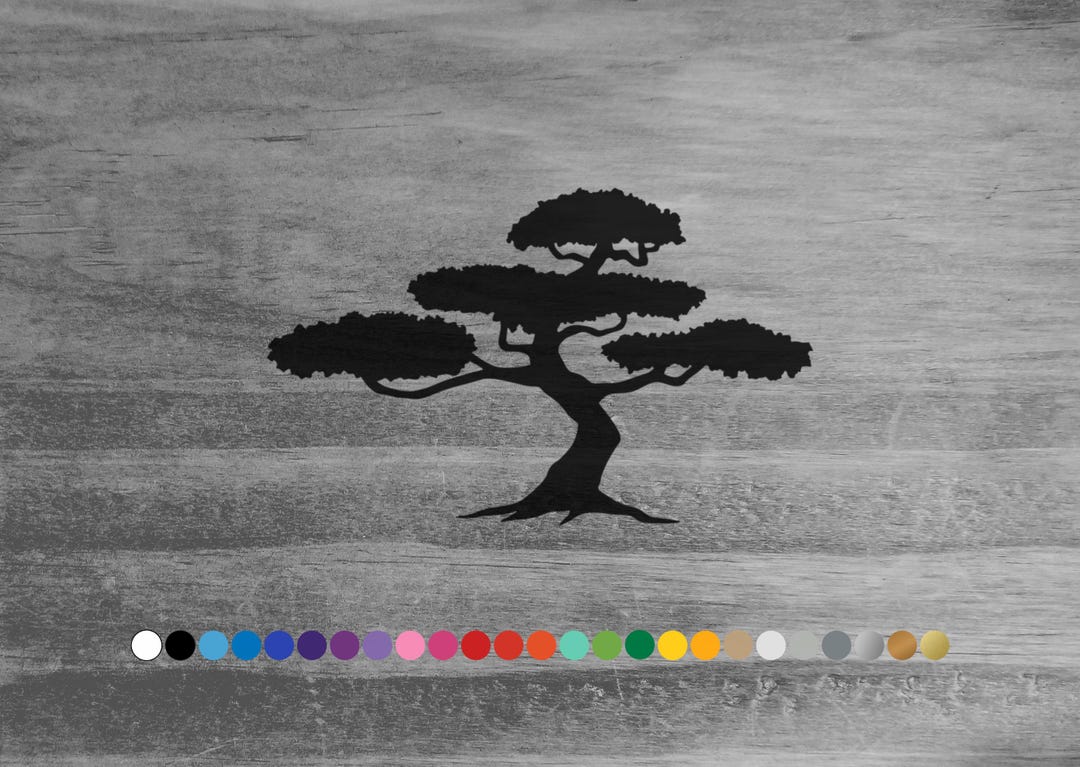 Bonsai Tree Vinyl Decal Sticker for Car Truck Rv Camper Van Atv Window ...