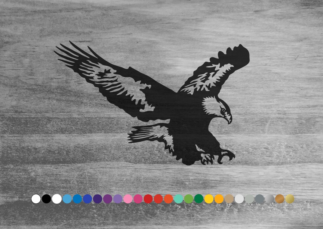 Bald Eagle Vinyl Decal Sticker for Car Truck Rv Camper Van Atv Window ...