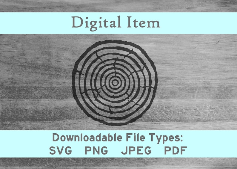 Tree Rings Svg Png Jpeg Pdf Digital File Download-not a Physical Item ...