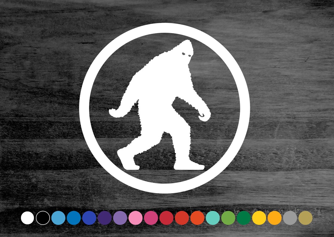 Bigfoot Sasquatch Vinyl Decal Sticker for Car Truck Rv Atv Utv Camper ...