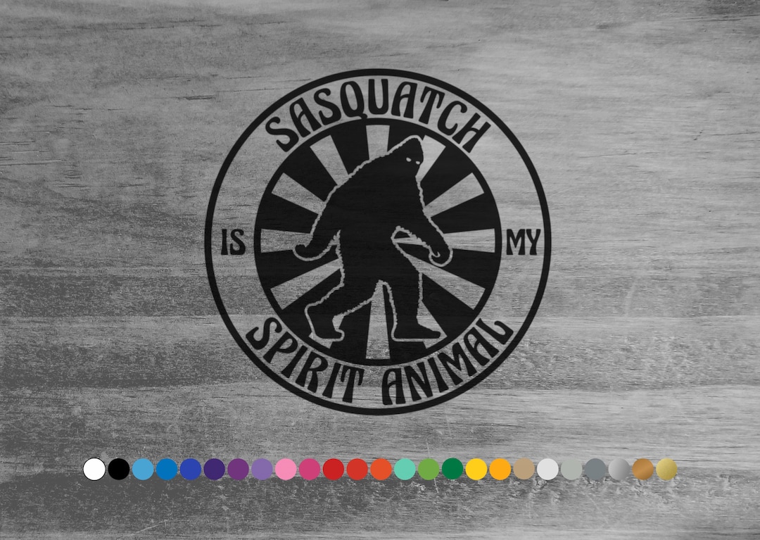Sasquatch Spirit Animal Vinyl Decal Sticker Car Truck Rv Camper Van Bus ...