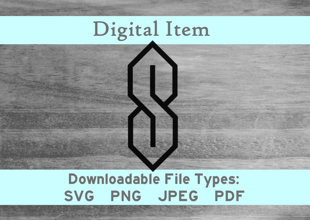 Cool Pointy S Svg Png Jpeg Pdf Digital File Download - Not a Physical ...