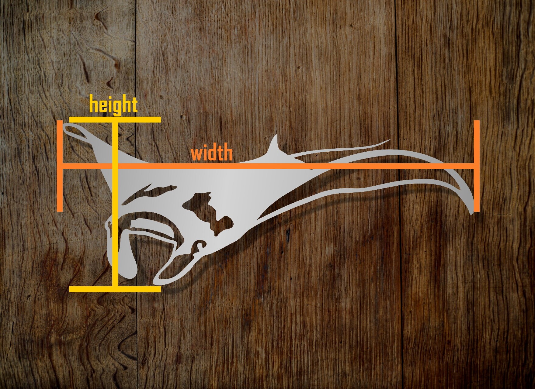 Manta Ray Vinyl Decal Sticker for Car Truck Boat Kayak Canoe - Etsy