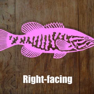 Smallmouth Bass Vinyl Decal Sticker for Car Truck Rv Camper Van Atv ...