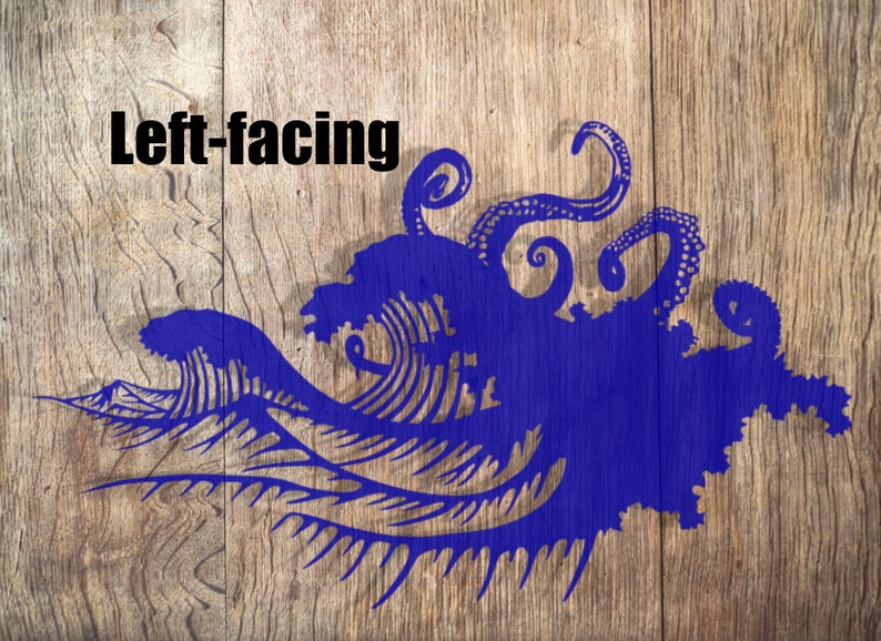 Octopus Kraken Wave Vinyl Decal Sticker for Car Truck Boat Rv - Etsy