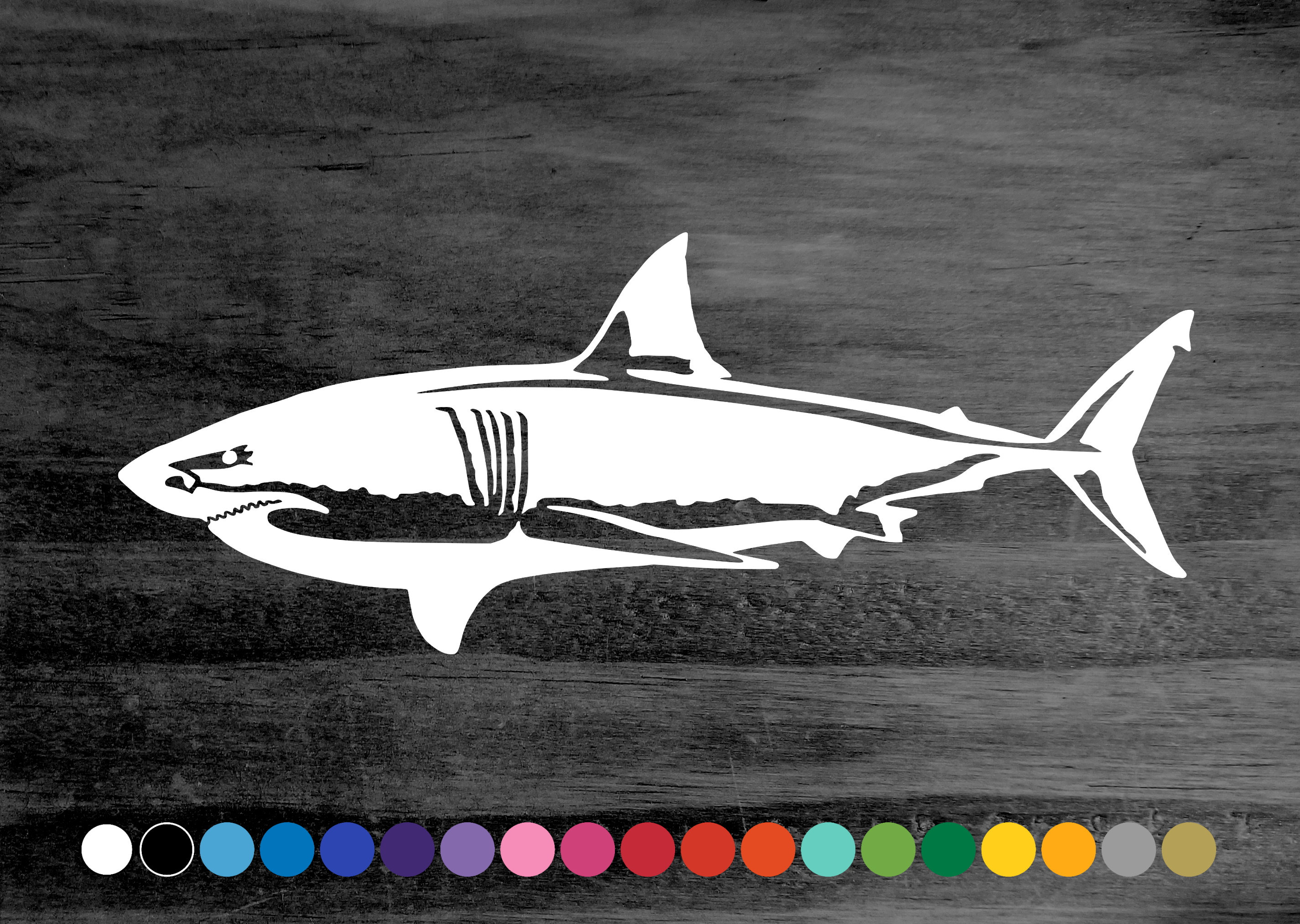 Shark Decal For Kayak