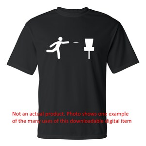 Disc Golf Stick Figure Svg Png Jpeg Pdf Digital File Download -not a ...