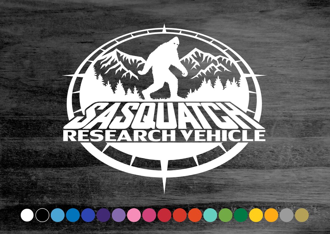 Large Sasquatch Research Vehicle Decal Sticker for Car Truck - Etsy