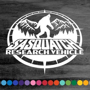 Large Sasquatch Research Vehicle Decal Sticker for Car Truck - Etsy