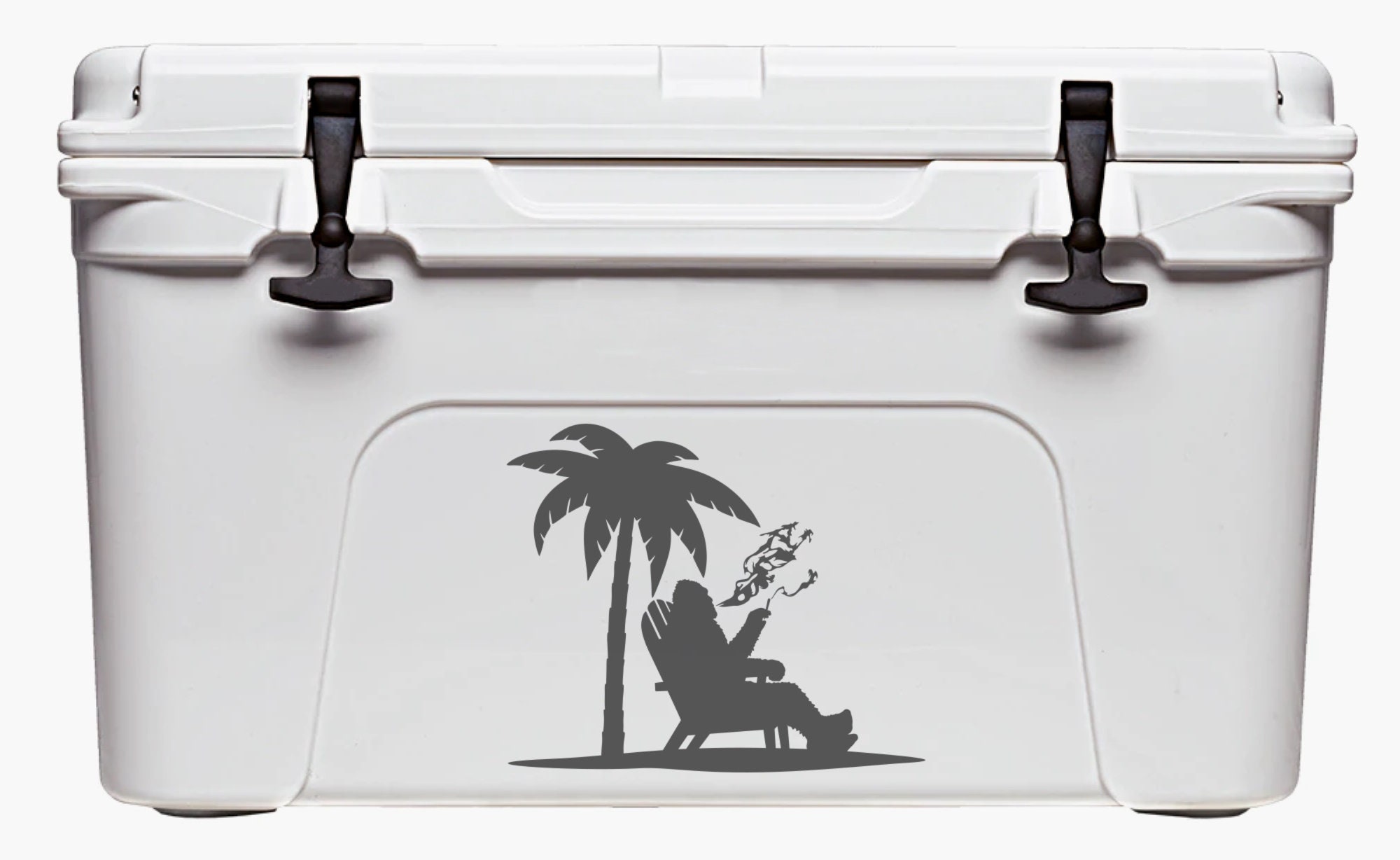 Smoking Sasquatch Bigfoot Vinyl Decal Sticker for Car Truck Rv Camper ...