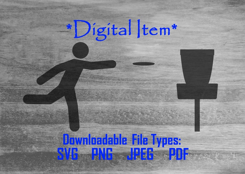 Disc Golf Stick Figure Svg Png Jpeg Pdf Digital File Download - Etsy