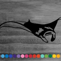 Manta Ray Zentangle Decal - Etsy