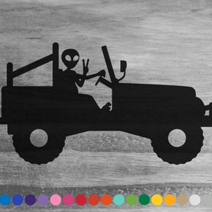 Alien Jeep Peace Vinyl Decal Sticker for Car Truck 4x4 Rv Van - Etsy