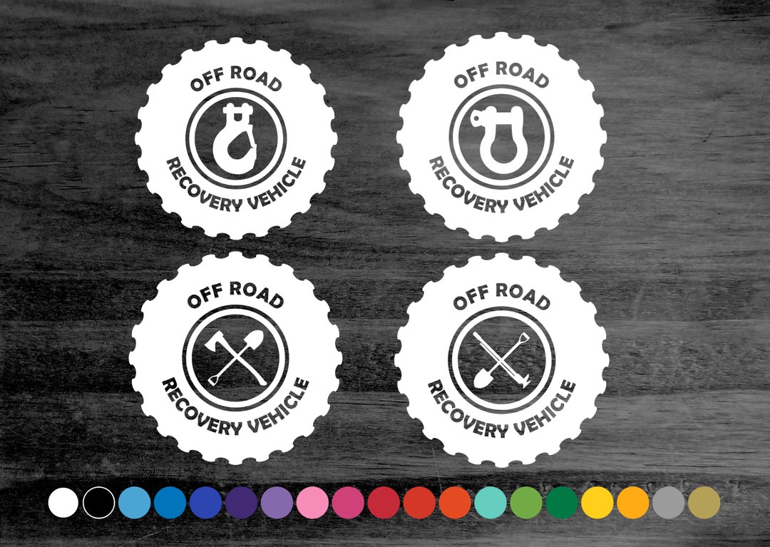 Off Road Recovery Vehicle Vinyl Decal Sticker for Car Truck 4x4 Jeep ...
