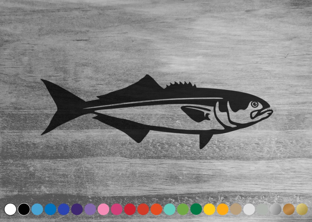 Bluefish Vinyl Decal Sticker for Car Truck Rv Camper Van Atv Window ...