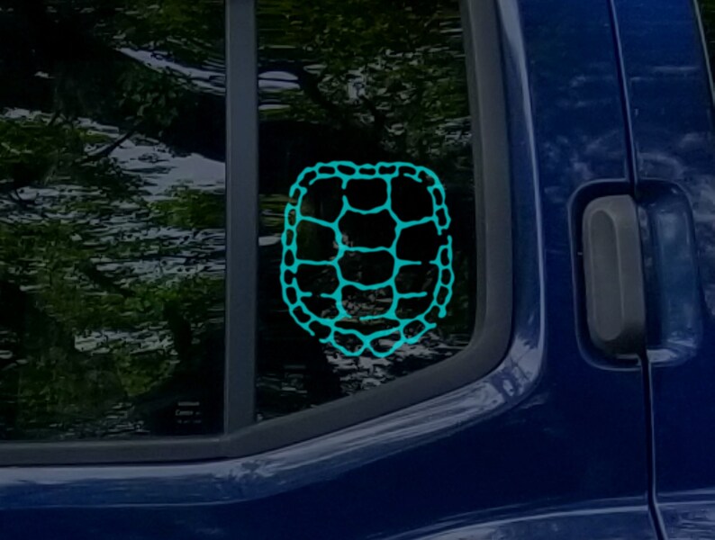Snapping Turtle Shell Vinyl Decal Sticker for Car Truck Suv Rv Camper ...
