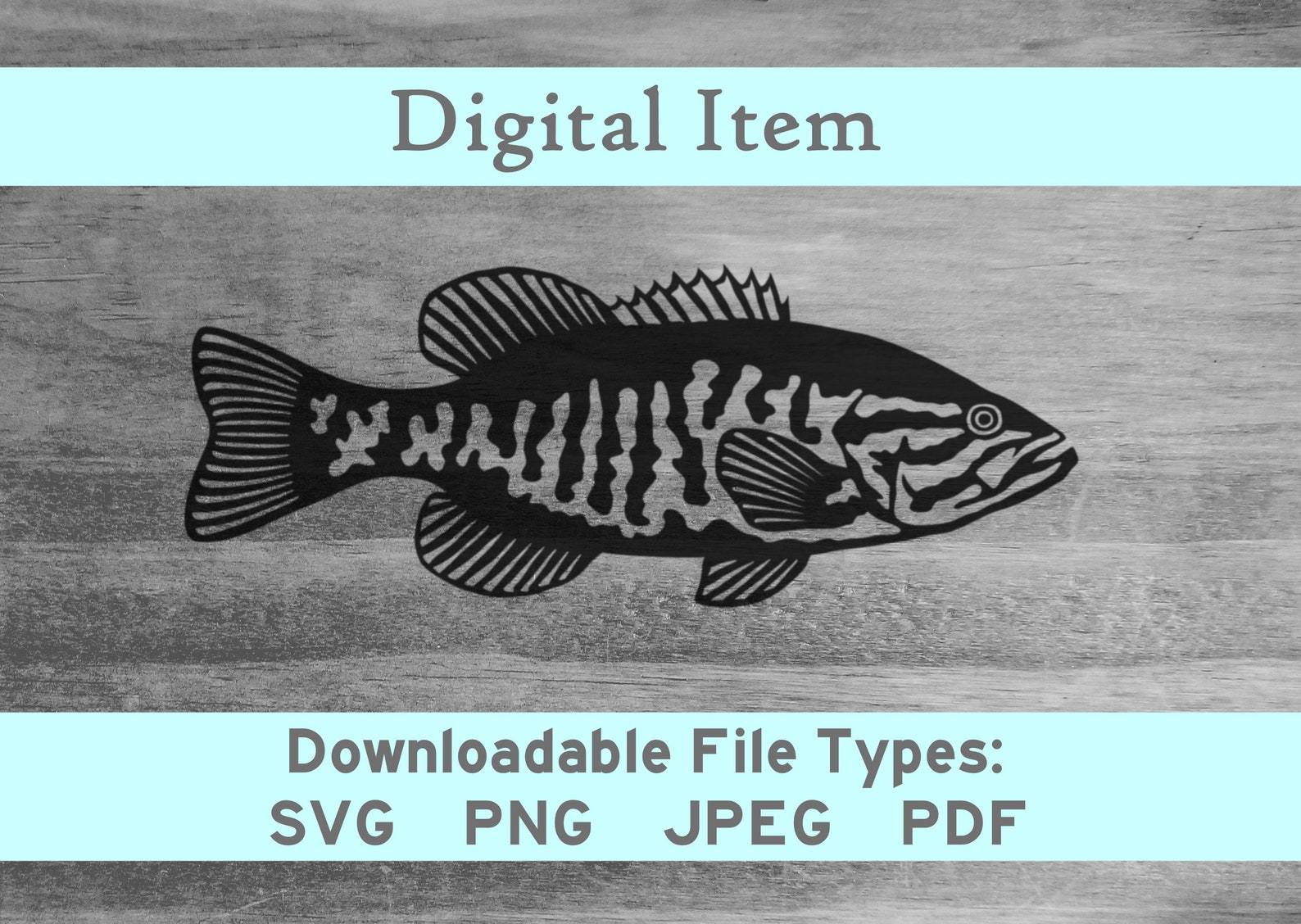 Smallmouth Bass Svg Png Jpeg Pdf Digital File Download-not a Physical ...