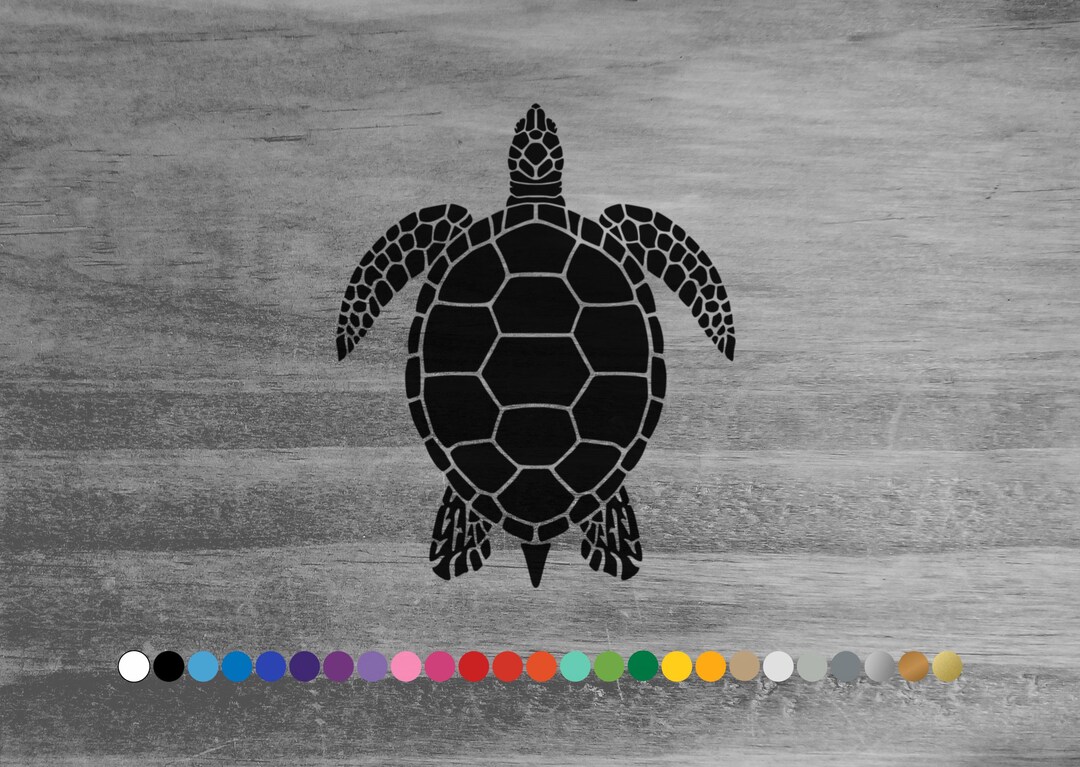 Sea Turtle Vinyl Decal Sticker for Car Truck Rv Camper Van Window ...