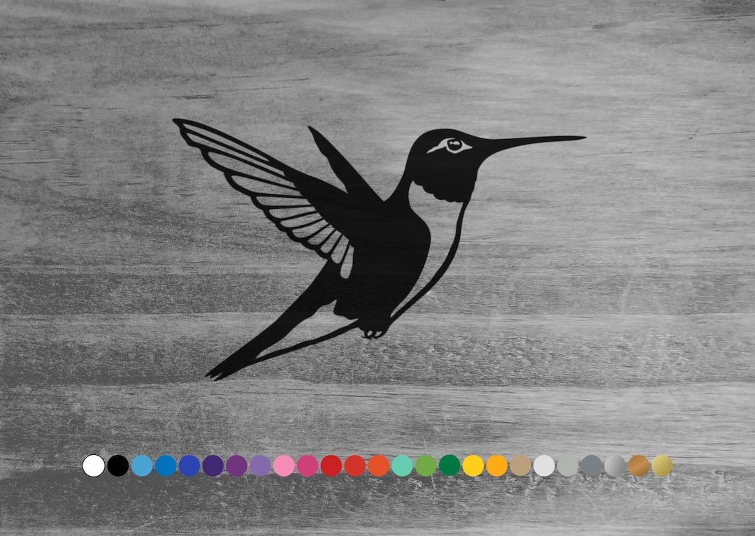 Hummingbird Vinyl Decal Sticker for Car Truck Rv Camper Van Atv Window ...